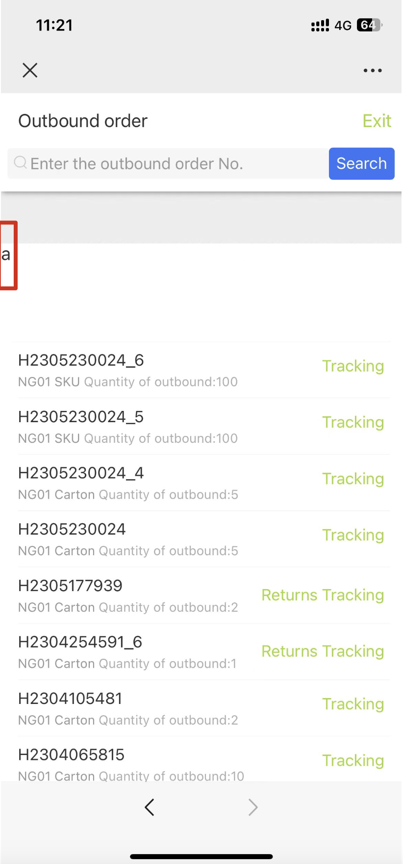 Bug 2653 【h5 赫德智能仓库系统】列表从上往下拉,会出现 A” 物流管理系统 禅道